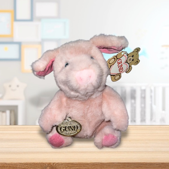 Gund | Toys | Vintage 989 Gund Pigtails Pink Pig Stuffed Plush Doll Toy ...
